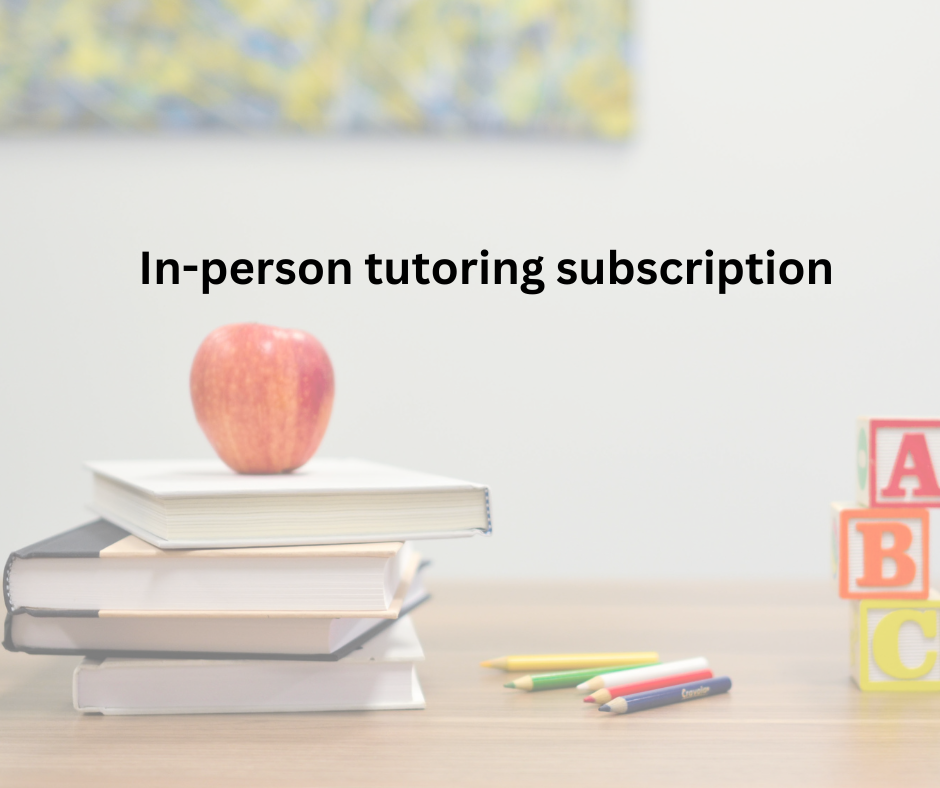 In-person tutoring subscription – French For Life Inc.